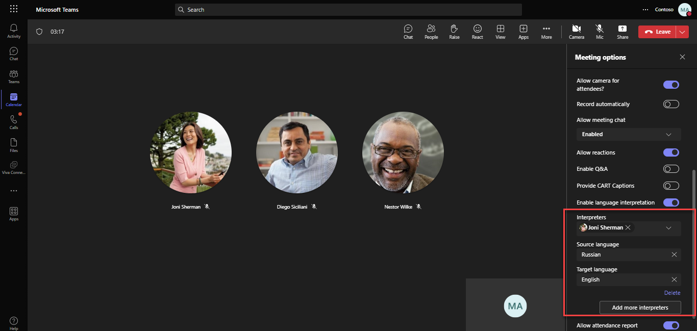 Let’s see how Language Interpretation works with Microsoft Teams