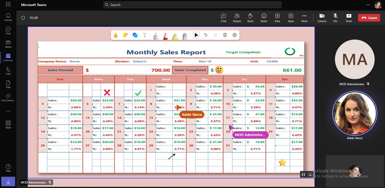 Collaborative Annotation in Microsoft Teams