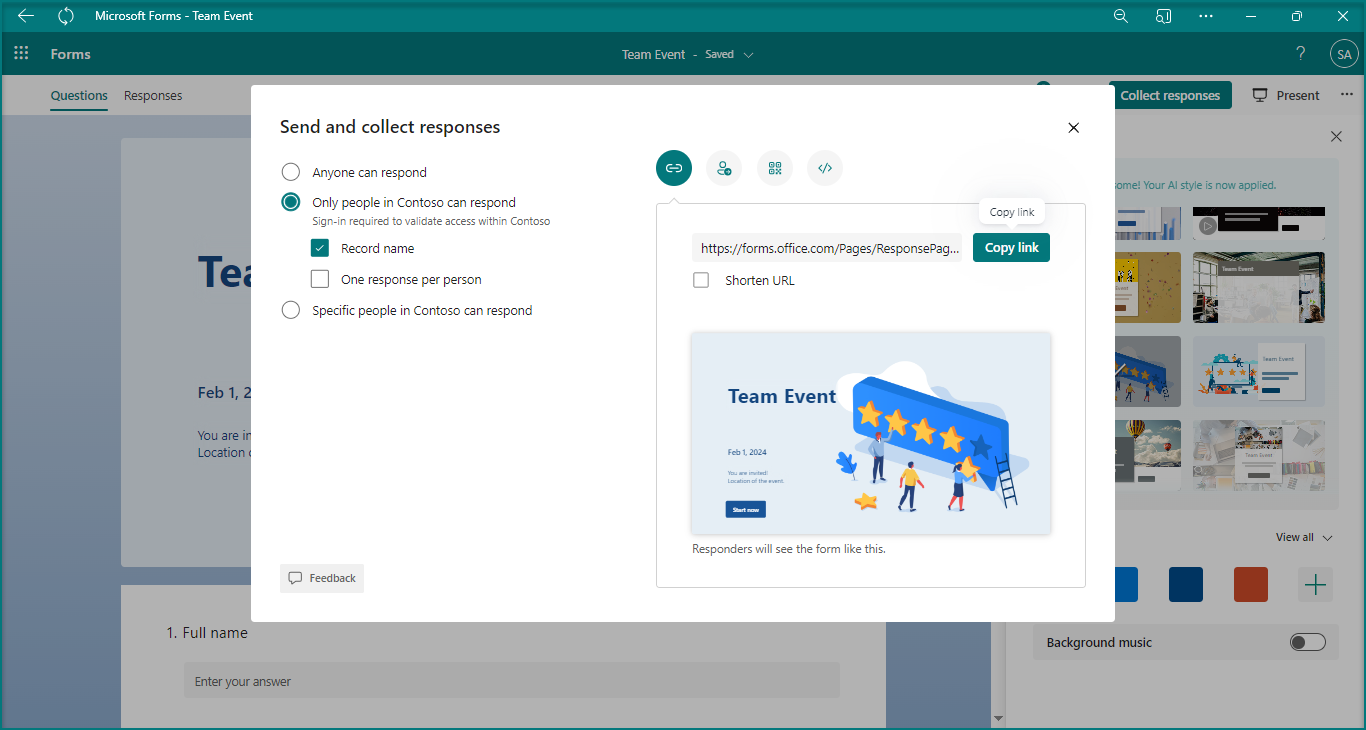 New Microsoft Forms App: Quick Form Creation on Desktop