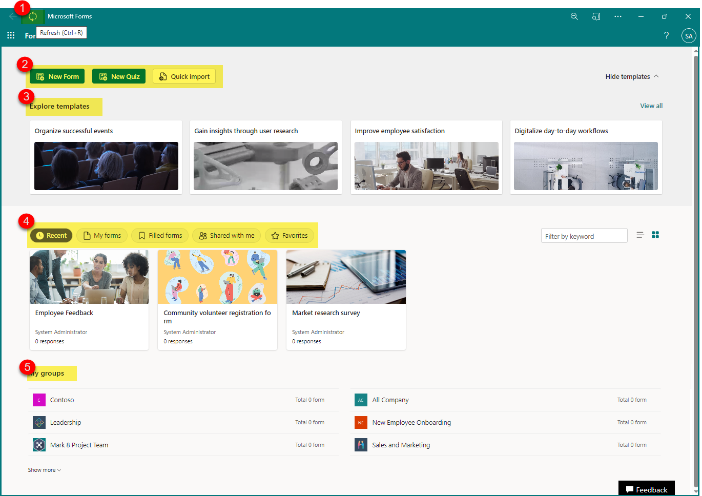 New Microsoft Forms App: Quick Form Creation on Desktop