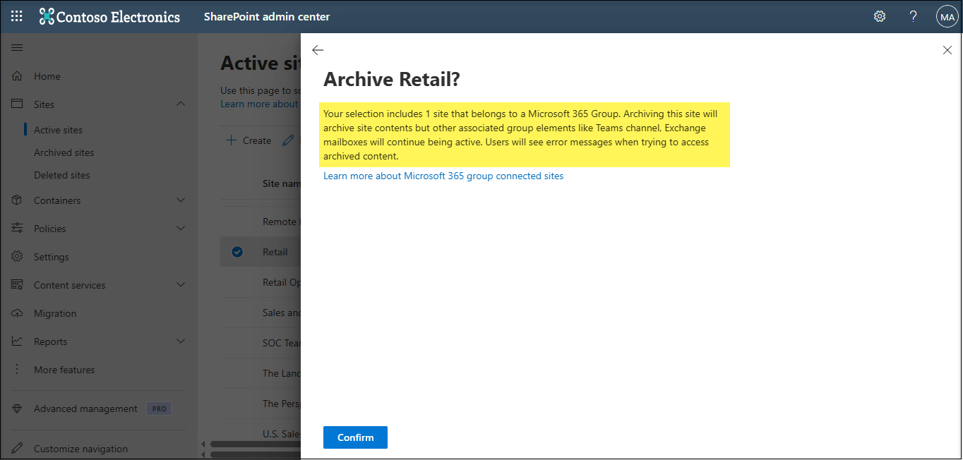 How to archive inactive SharePoint sites to save storage