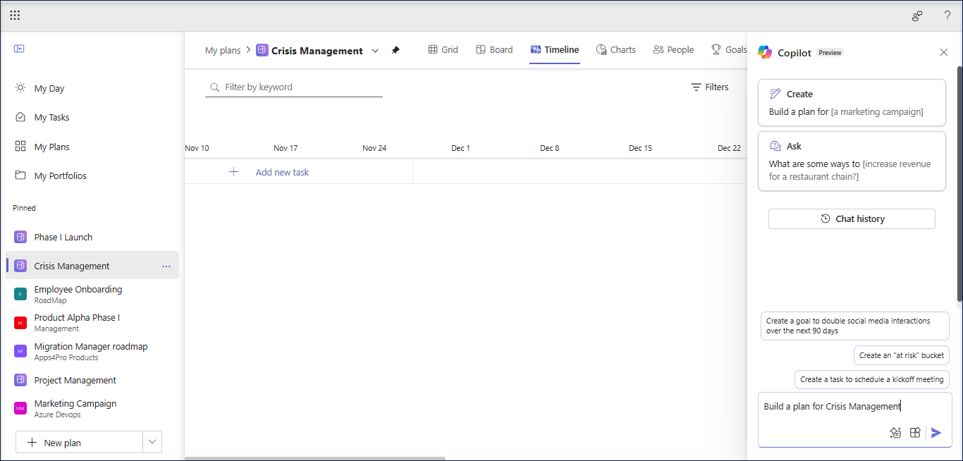How Copilot Helps You in Microsoft Planner