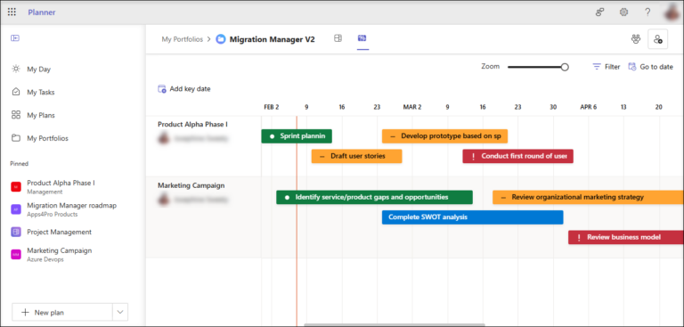 Microsoft Planner: Task Dependencies, Critical Path & Portfolios